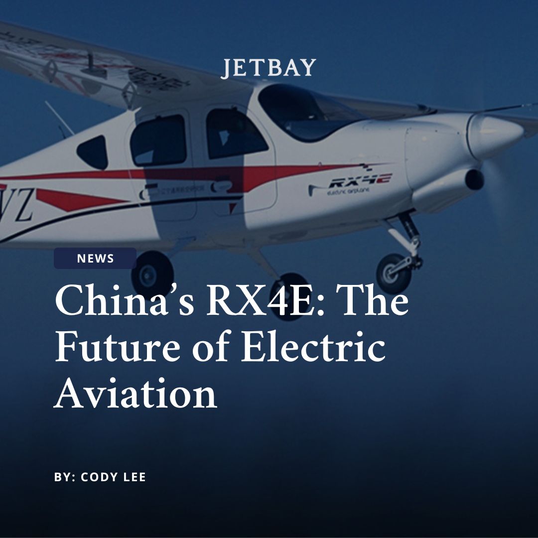 China’s First Electric Aircraft RX4E Takes Flight